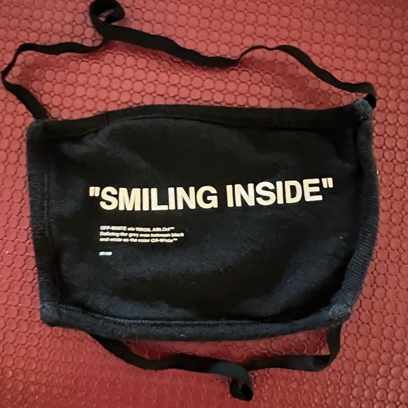 Off-White | Other | Authentic Off White Smiling Inside Face Mask | Poshmark